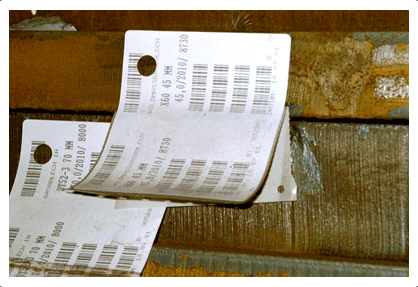 Hang tag can resistant Heat Temperatures for steel industry